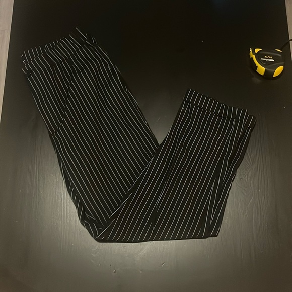 H&M | Pants | Mens Hm Black Pin Stripe Pants Medium | Poshmark